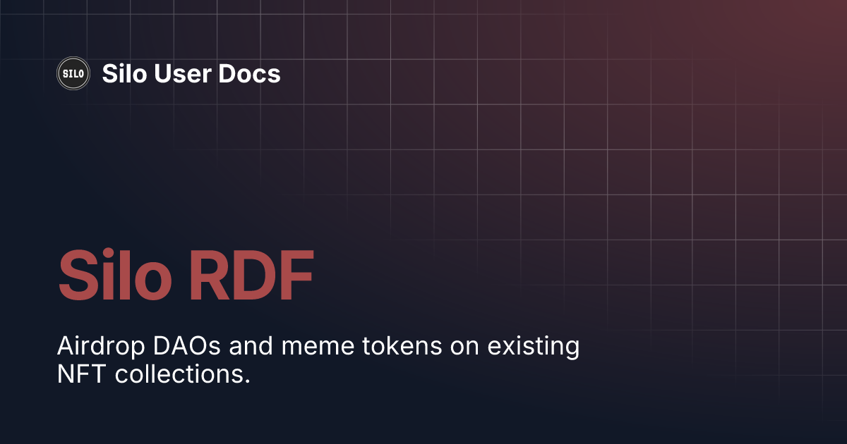 Silo RDF | Silo User Docs